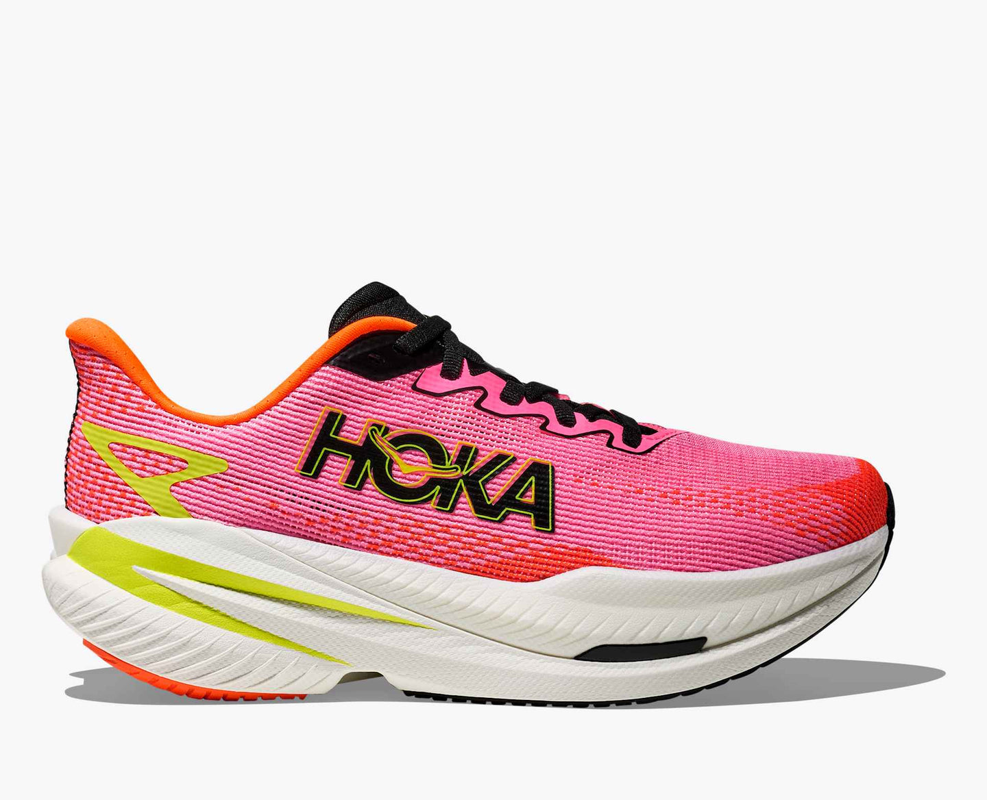 Hoka Women's Mach X 3 | Neon Rose / Neon Tangerine – Interval Running